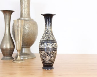 Black and gold vase | Etsy