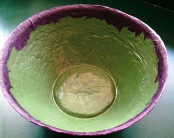 Paper mache bowl | Etsy