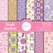 Bright Floral Digital Paper Colorful Floral Patterns Flower