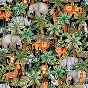 Palm tree fabric | Etsy