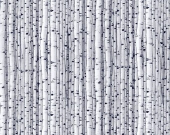 Birch tree fabric | Etsy