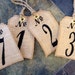 20 TABLE NUMBERS Burlap Wedding Centerpieces Custom