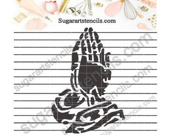 Prayer stencil | Etsy