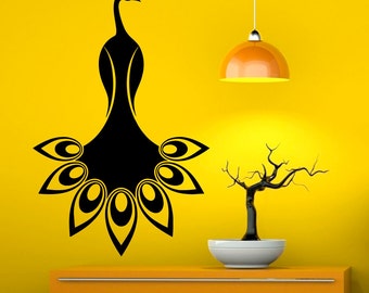 Peacock wall decals | Etsy
