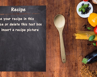 Recipe template | Etsy