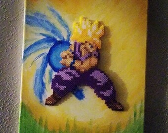 Goku perler bead | Etsy