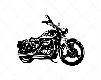 Motorcycle dxf | Etsy