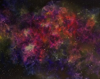 Nebula painting | Etsy