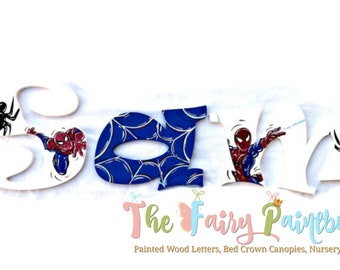 Spiderman letters | Etsy