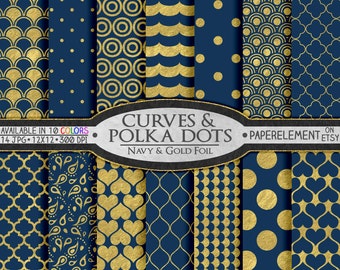 Teal and Gold Digital Paper: Gold and Teal Digital Paper Teal