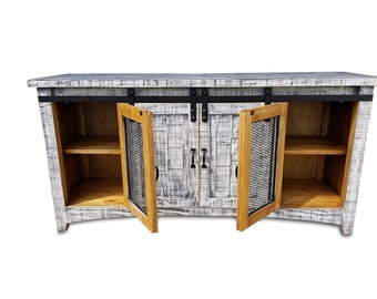 Rustic tv stand | Etsy