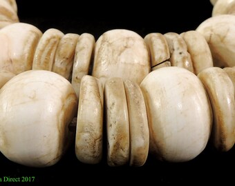 120 Antique Mauritanian Conus Shell Beads African Beads