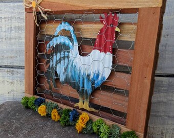 Rooster art | Etsy