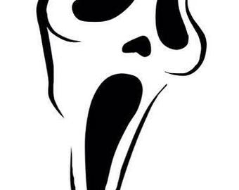 Ghostface sticker | Etsy