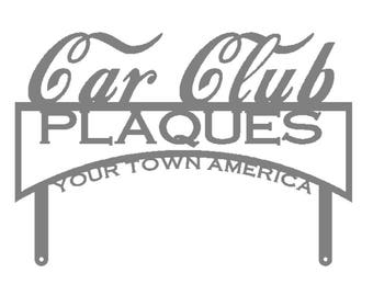 Car club plaque | Etsy