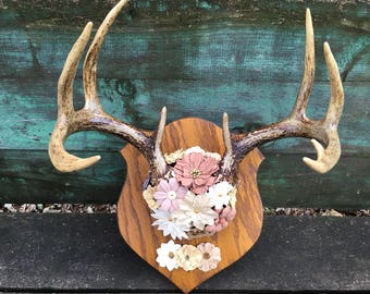 Antlers with flowers | Etsy