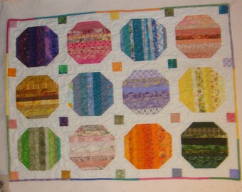 Multi colored quilt | Etsy