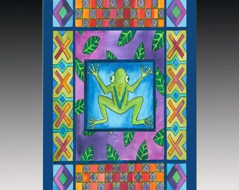 Frog card | Etsy