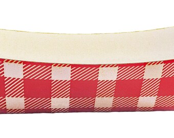 Black and White Buffalo Plaid Paper Food Tray Set of 12