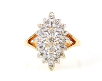 Starburst ring | Etsy