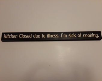 Kitchen closed sign | Etsy