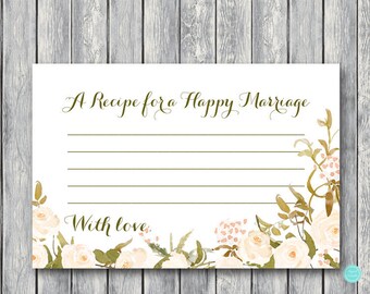 Recipe for marriage | Etsy