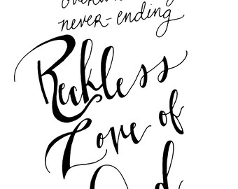 Reckless love | Etsy