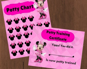 Mickey potty chart | Etsy