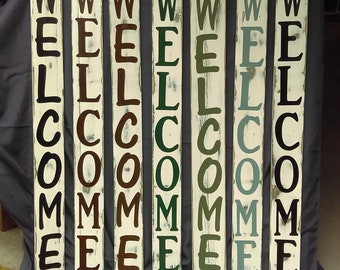 Wooden welcome sign | Etsy