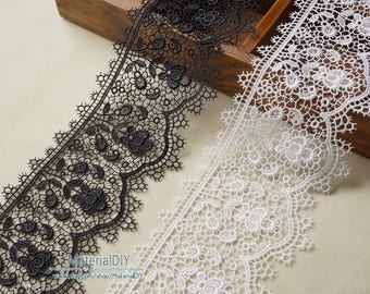 Black lace trim | Etsy