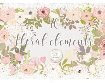 Wedding Clipart Shabby Chic Clipart terrarium clipart