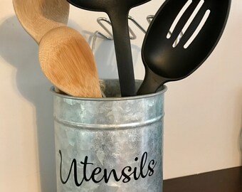 Utensil holder | Etsy