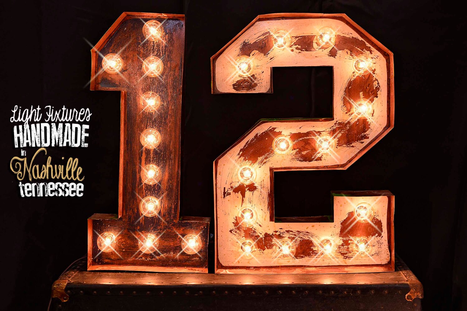 ONE Marquee Letter Marquee Number Lighted Metal Marquee