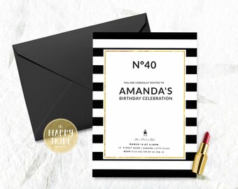 Chanel invitation | Etsy