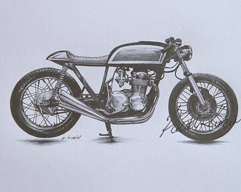 Honda CB550 Cafe Racer Two Wheels Move The Soul