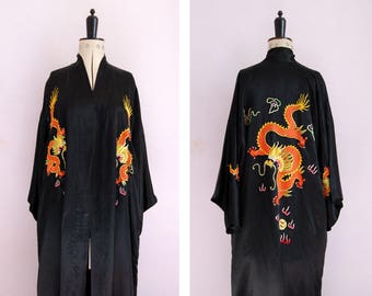 Chinese kimono robe | Etsy