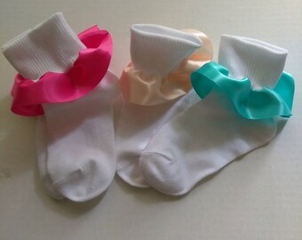 Baby ruffle socks | Etsy