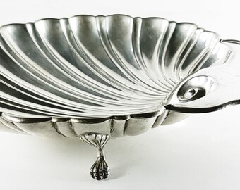 Silver shell tray | Etsy