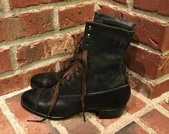 Lace up boots | Etsy