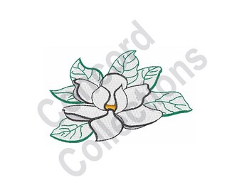 Magnolia embroidery | Etsy