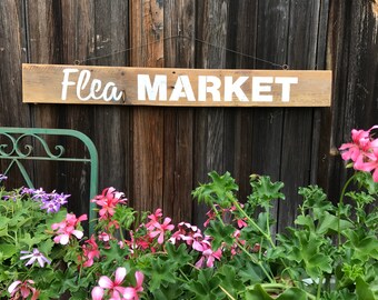 Flea market sign | Etsy