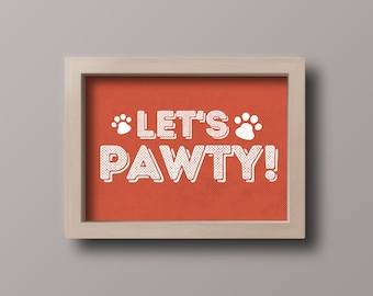 Dog pawty | Etsy