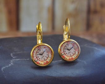 Clock earrings | Etsy