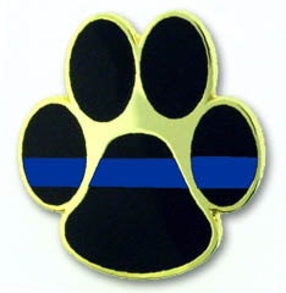 Thin Blue Line K 9 Paw Pin K9 Officers Sku: Pi111-0001