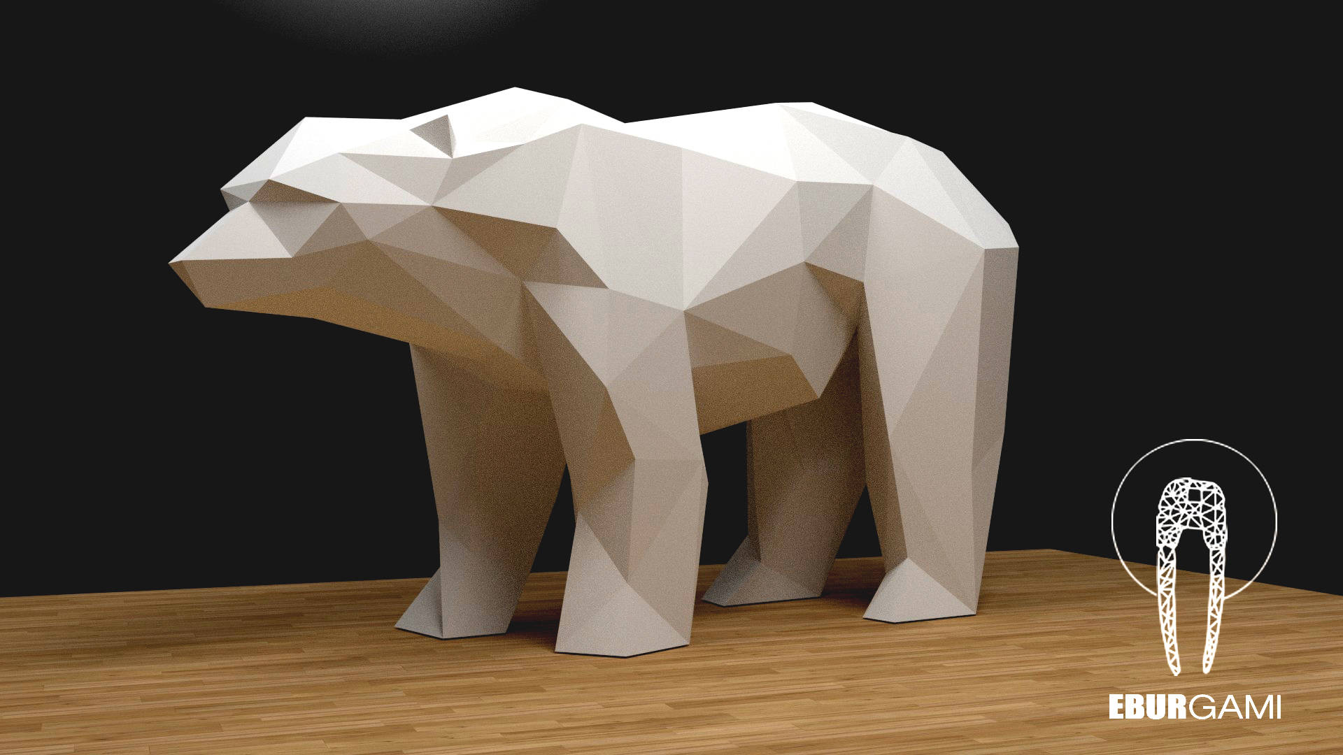 Bear Papercraft XXL 3D Papercraft Build Your Own Low Poly