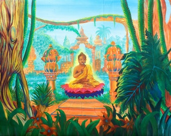 Buddha canvas | Etsy