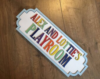 Playroom sign | Etsy