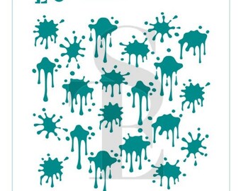 Splatter stencil | Etsy