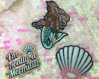 Mermaid patch | Etsy