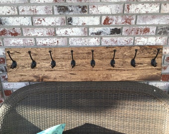 Wood coat rack | Etsy